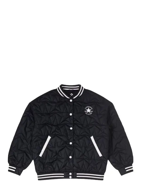 CONVERSE Padded Baseball Bomber Jacket - Black/white