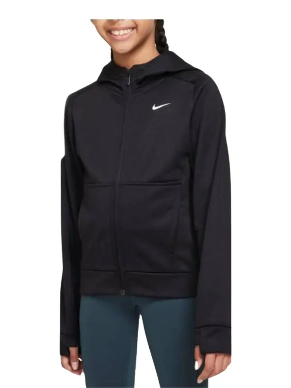 Nike Therma-fit Full-zip Hoodie - Black/white