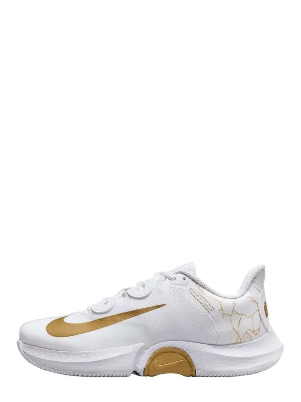 Nike X Naomi Osaka Court Air Zoom Gp Turbo Sneakers - Cloud White/metallic Gold