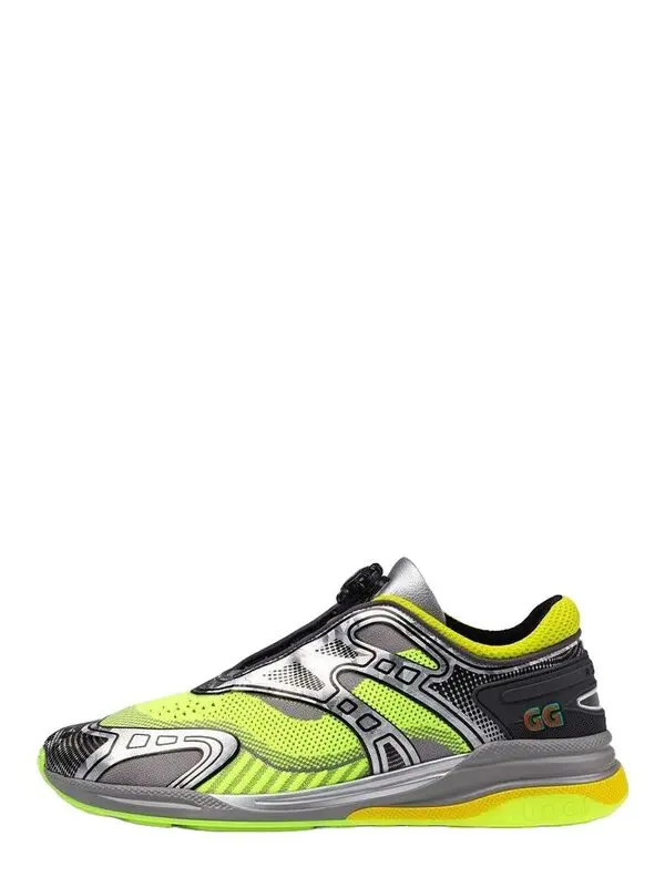 Gucci Ultrapace R Sneakers - Silver/green