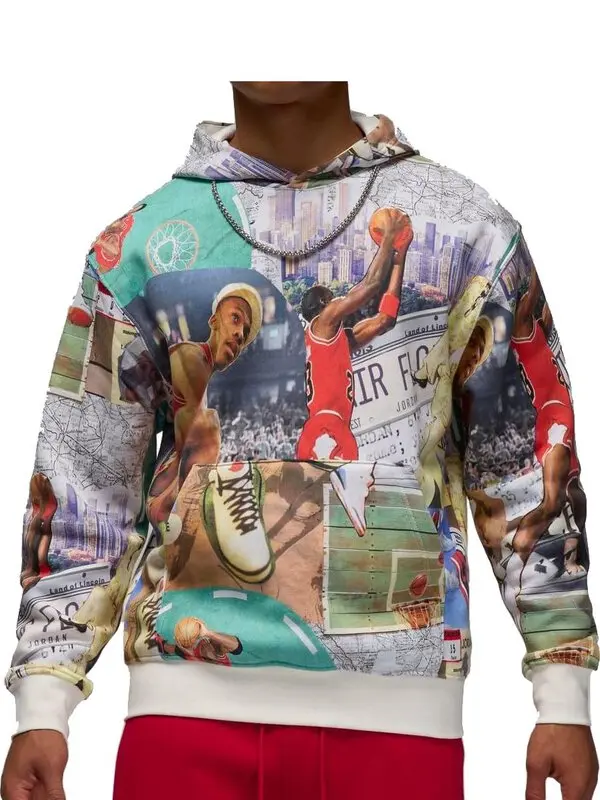 JORDAN Brooklyn Fleece Printed Hoodie - Multicolor