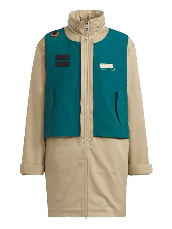 Adidas Originals Parka With Detachable Vest - Khaki