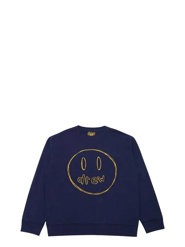 Drew House Sketch Mascot Crewneck Sweatshirt - Navy