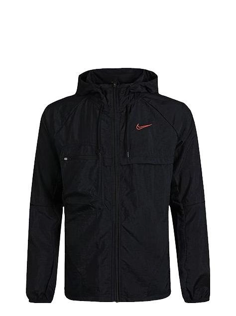 Nike Logo Sports Hooded Jacket - Black