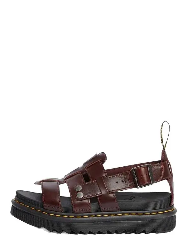 Dr. Martens Terry Leather Sandals - Redbrown