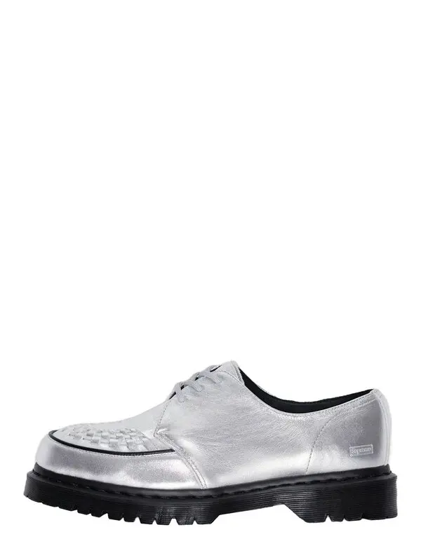 Dr. Martens Ramsey Supreme Nappa Leather Creepers - Silver