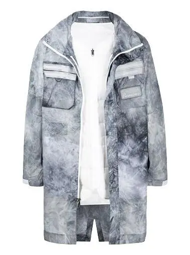 JORDAN 23 Engineered Printed Parka Jacket - White Gray