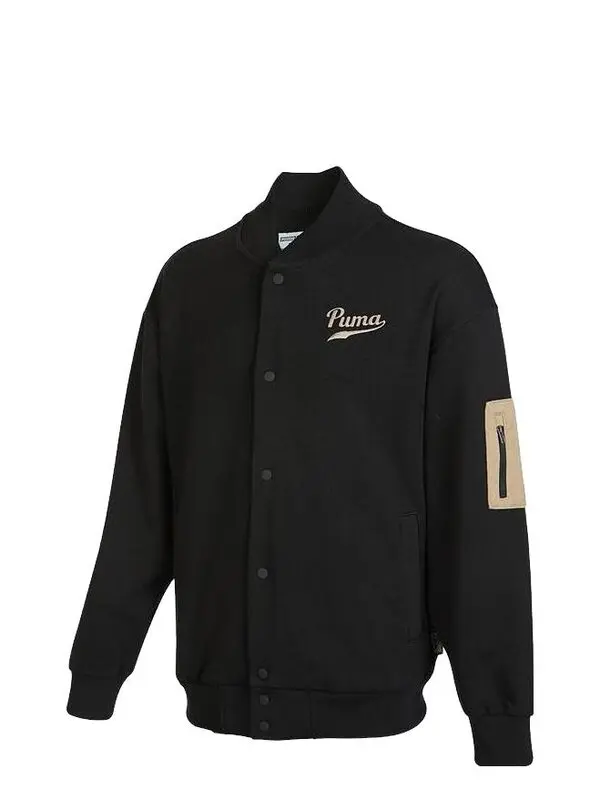 PUMA Logo Baseball Jacket - Black