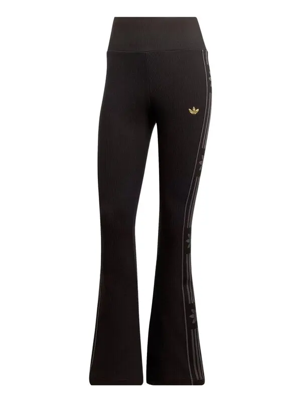 Adidas Ski Chic Flared Ribbed Leggings - Black