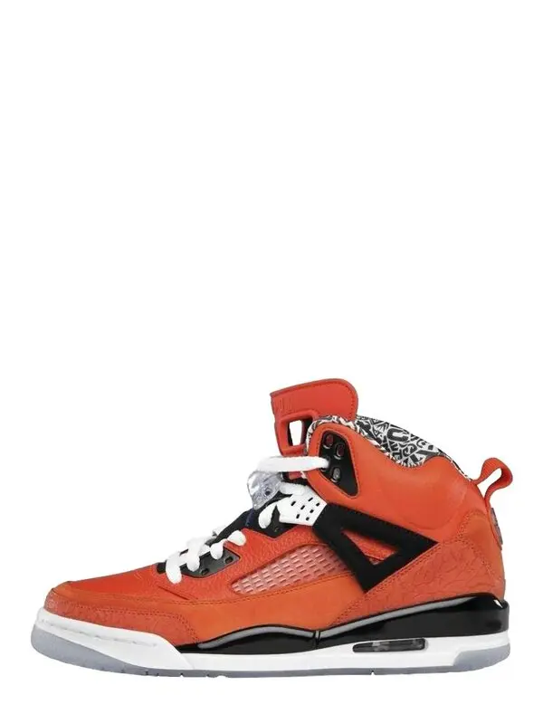 JORDAN Air Spizike "new York Knicks" High Top Sneakers - Orange/blue/black