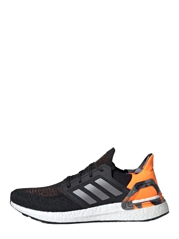 Adidas Ultraboost 20 Athletic Sneakers - Black/white/orange