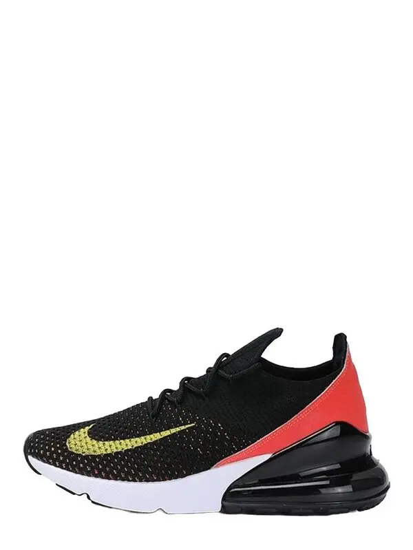 Nike Max 270 Flyknit Sneakers - Black/yellow/crimson