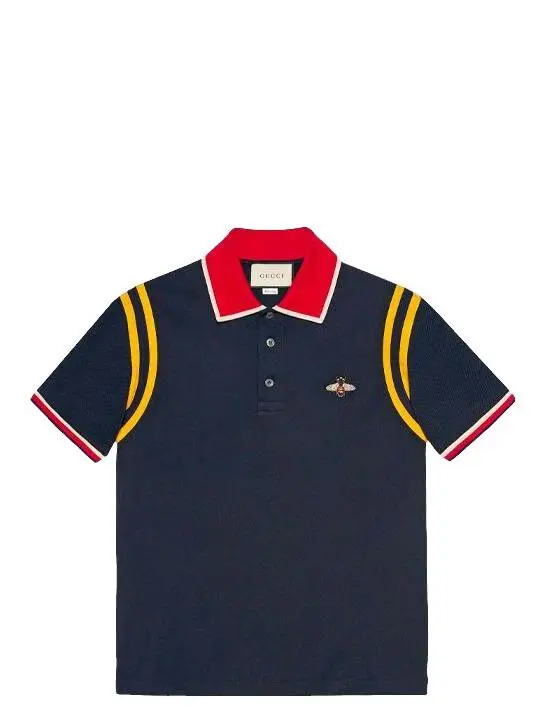 Gucci Ss21 Polo Shirt Bee - Black
