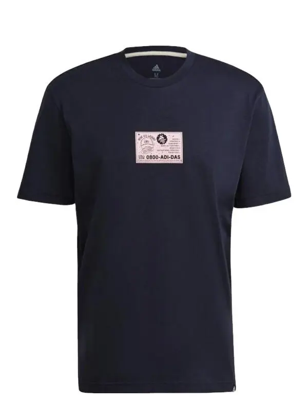 Adidas Psychic Coach Funny Printing Sports Stylish Short Sleeve - Blue