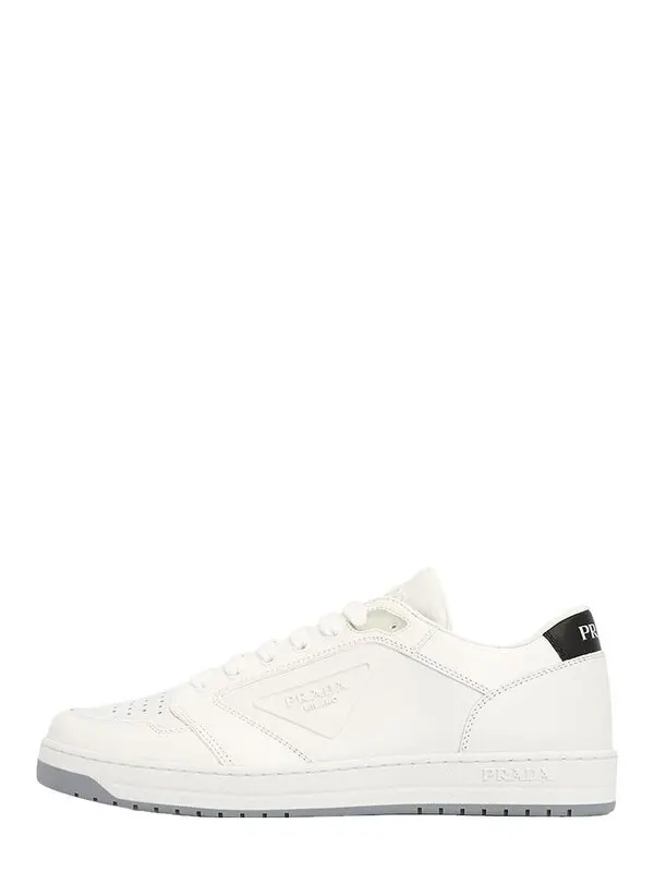 Prada District Leather Sneakers - White