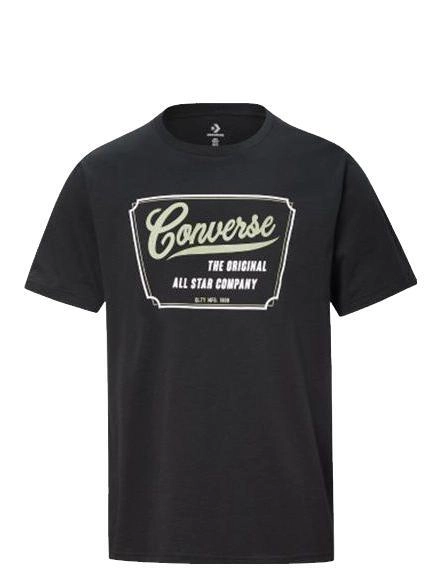 CONVERSE Alphabet Printing Short Sleeve - Black