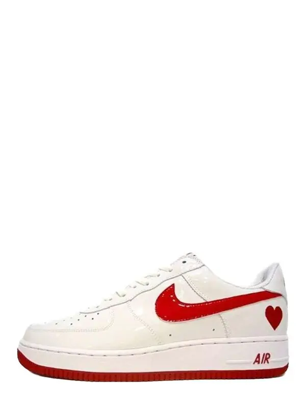 Nike Force 1 Low Top Sneakers - White/red