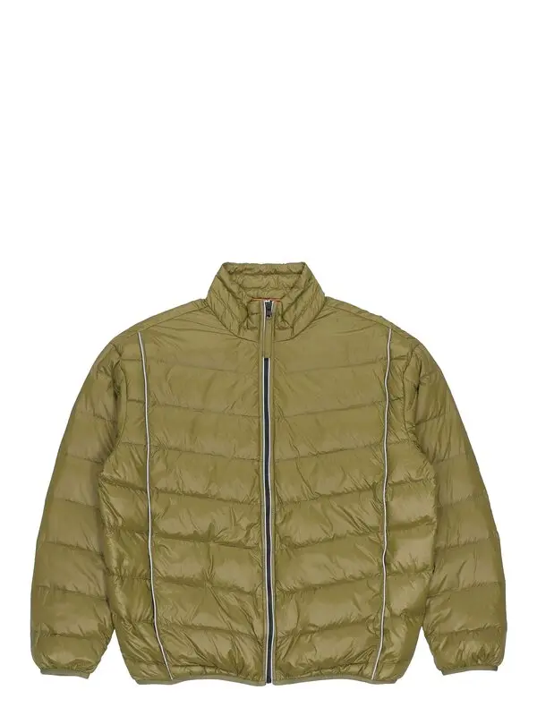 CONVERSE Stand Collar Light Puffer Jacket - Olive Green