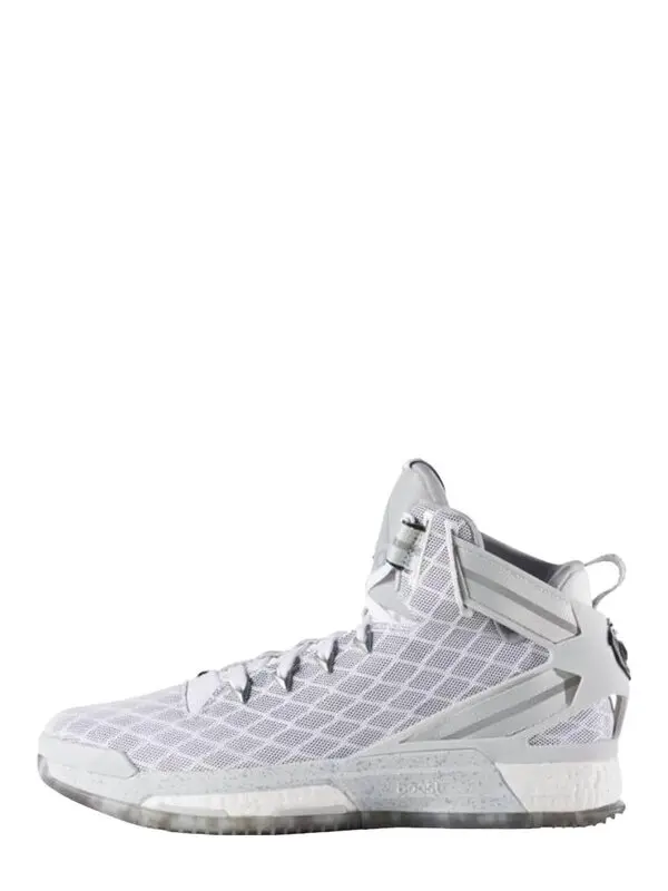 Adidas D Rose 6 Boost High Top Sneakers - Gray