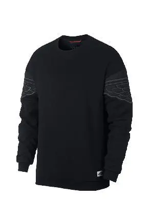 JORDAN Embroidered Sports Pullover - Black