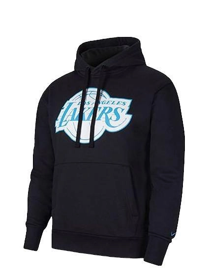 Nike Nba Los Angeles Lakers City Edition Logo Fleece Pullover - Black