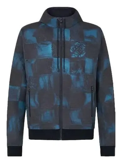 LOUIS VUITTON Hooded Zip-up Jacket - Blue