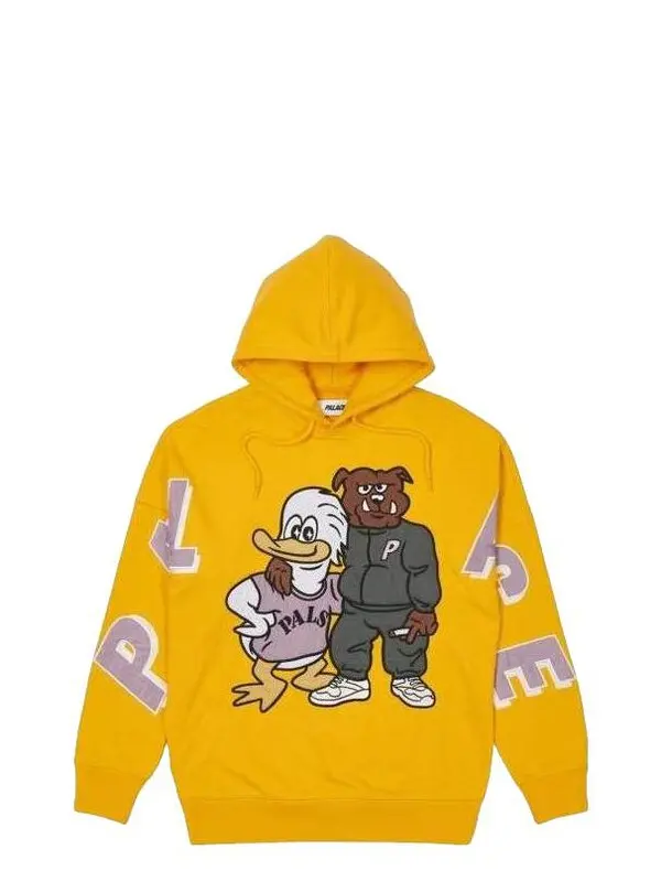 PALACE Drop Shoulder Hoodie - Yellow