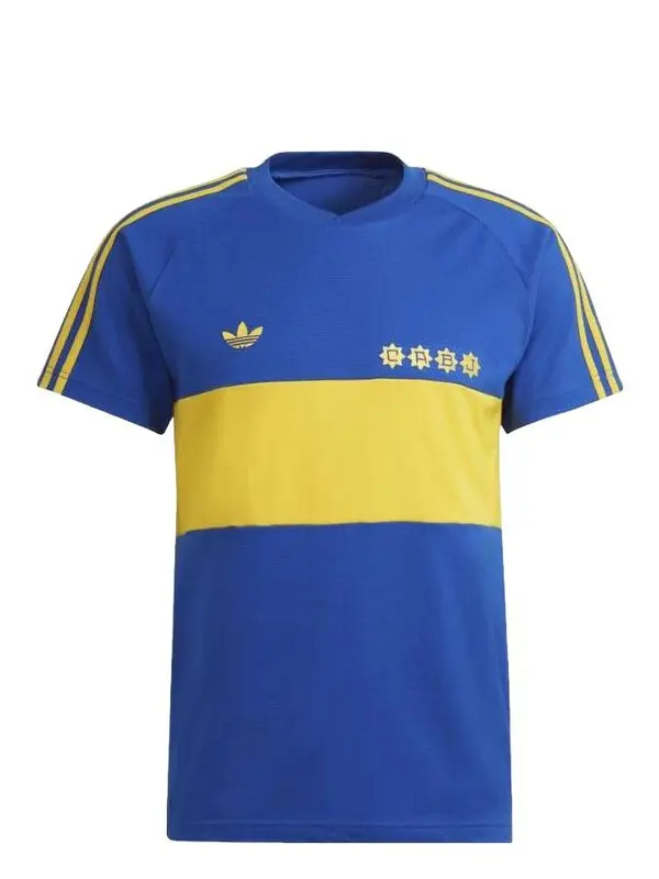 Adidas Originals Colorblock Back Alphabet Printing Short Sleeve Blue - Multi-color