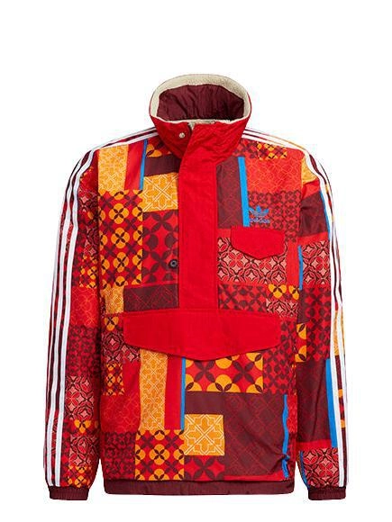 Adidas Originals Reversible Stand Collar Printed Sports Jacket - Default Color