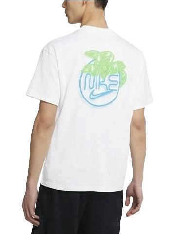 Nike Miami Logo Embroidered Sports Round Neck Basketball Short Sleeve - White