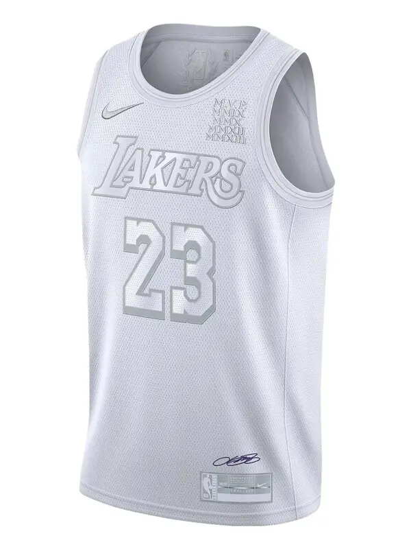 Nike Los Angeles Lakers Lebron James #23 Jersey - White/grey