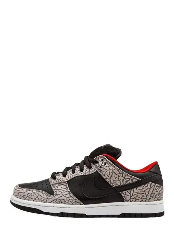 Nike Supreme X Dunk Low Pro Sb 'black Cement - Black/grey