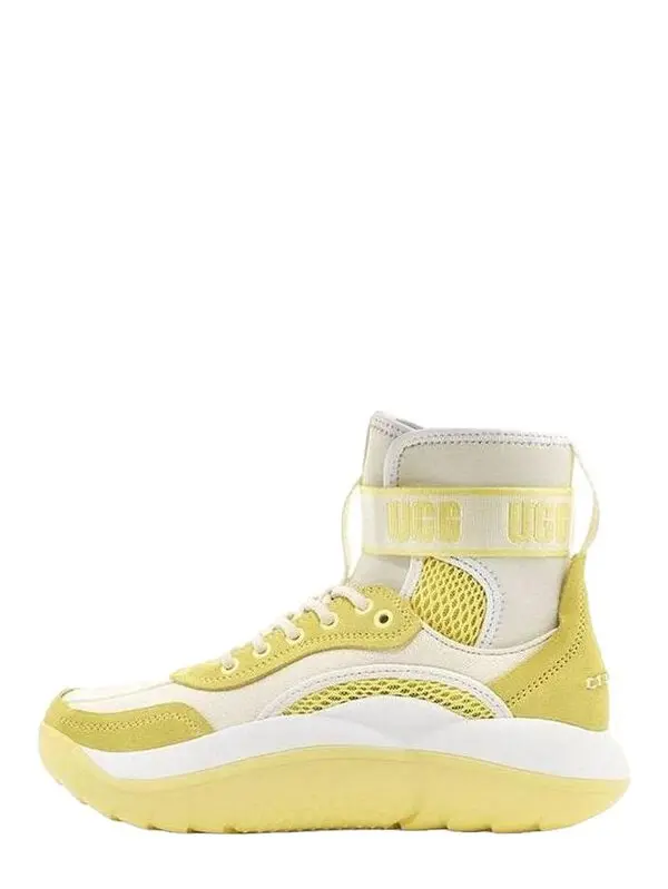 UGG La Cloud Hi Sneaker - White/yellow