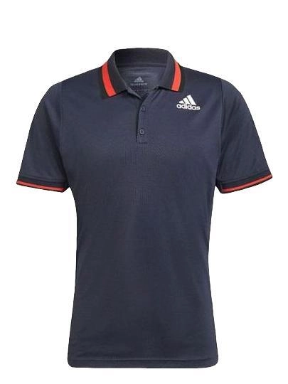 Adidas H.rdy Top Polo Sports Short Sleeve Shirt Polo Blue/red - Navy