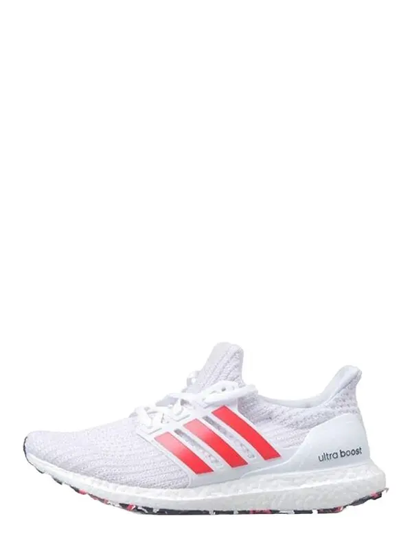 Adidas Ultraboost 4.0 "active Red Stripes" Sneakers - White