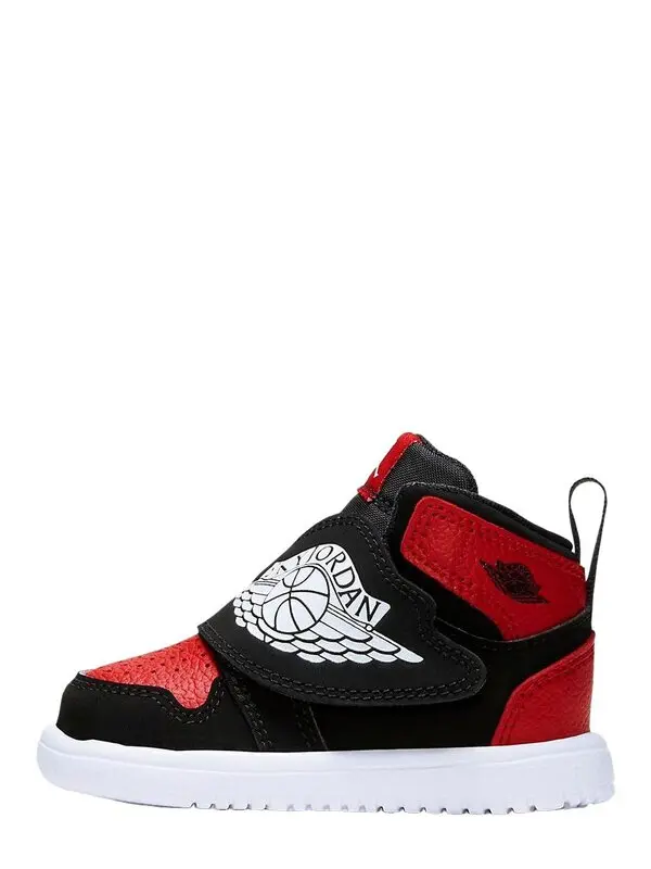 JORDAN Sky Air 1 High Top Sneakers - Black/white/gym Red