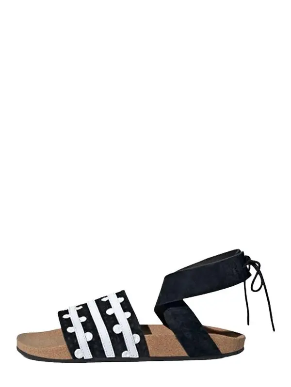 Adidas Adilette Ankle Wrap Sandals - Black/white