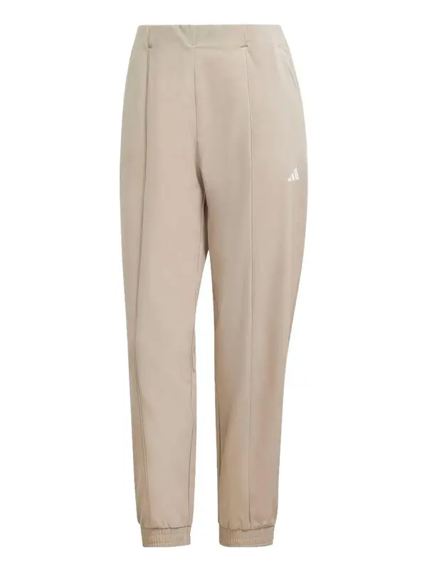 Adidas Logo Aeroready Train Essentials Woven Pants - Beige