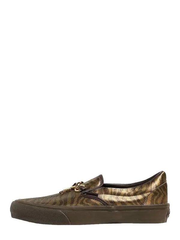 VANS Needles X Vault Classic Slip-on V 'animal Print - Brown