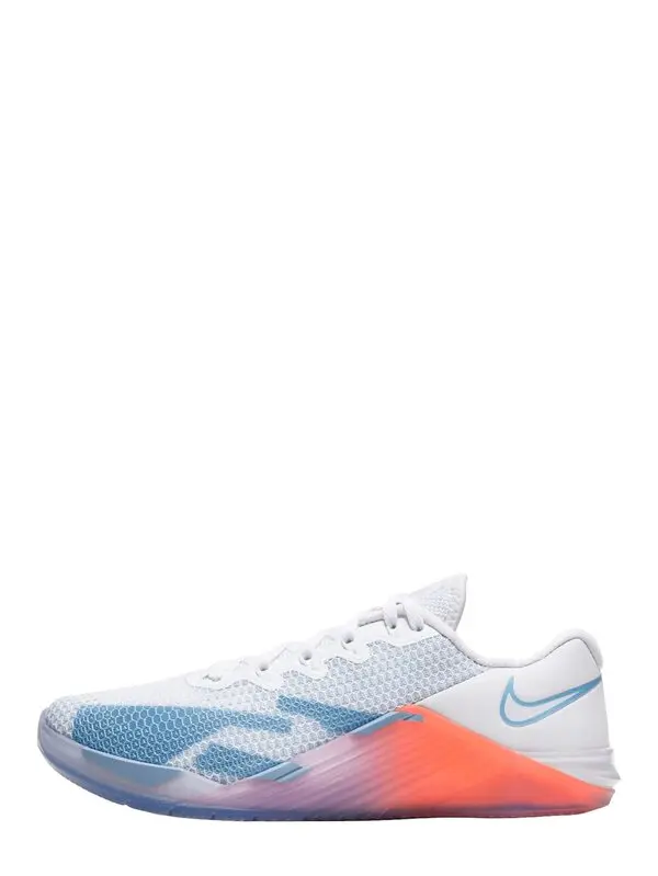 Nike Metcon 5 Premium "ombre Sole" Athletic Sneakers - Whiteblueorange