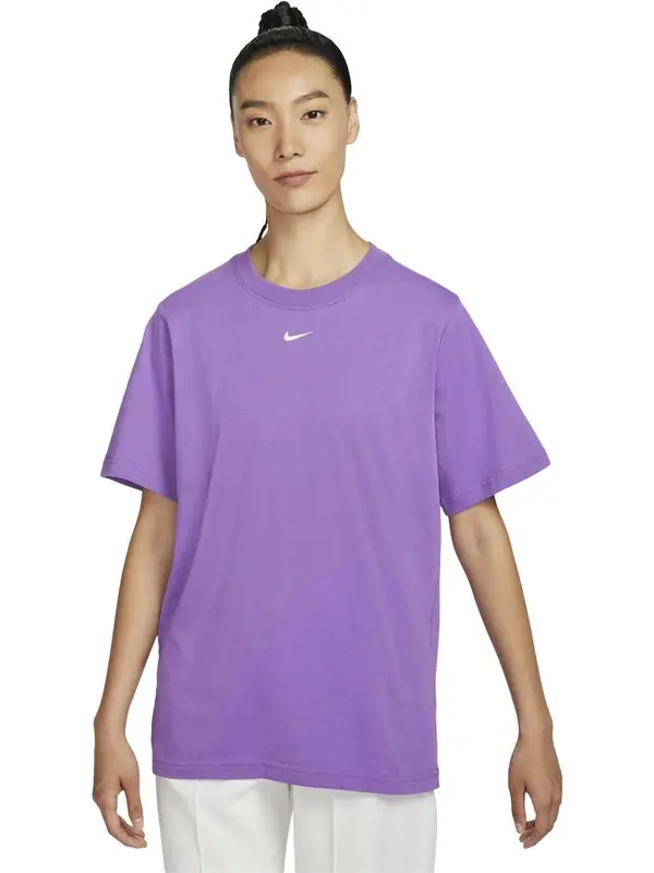 Nike T-shirt - Black Raspberry/white