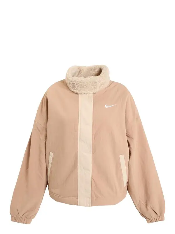 Nike Woven Fleece-lined Jacket - Hemp/sanddrift/white