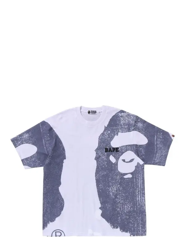 A BATHING APE Water Print College Relaxed Fit T-shirt - White