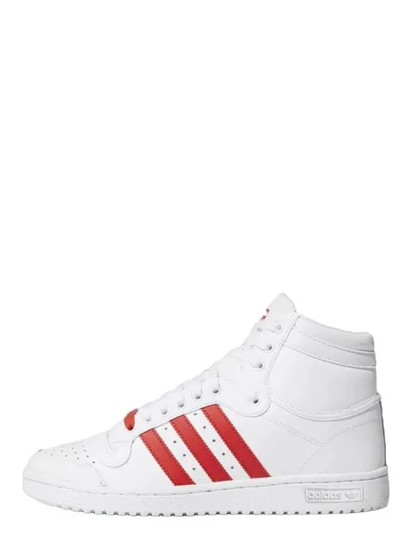 Adidas Top Ten High Lush Red' Sneakers - White