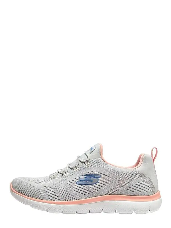 Sketchers Summits Perfect Views Athletic Sneakers - Grey/orange