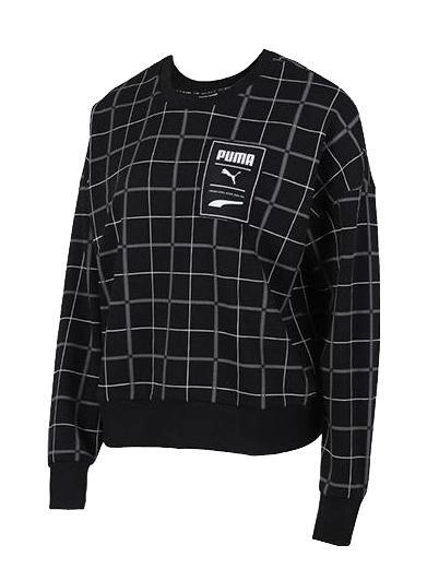 PUMA Rechack Pack Crew Sweatshirt - Black/white