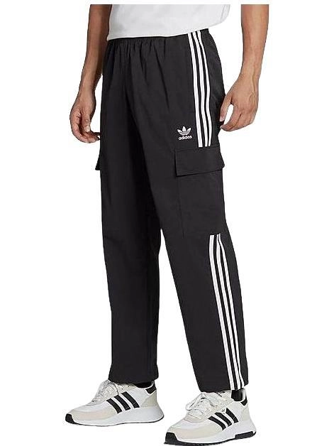 Adidas Originals Logo Stripe Cargo Pants - Black