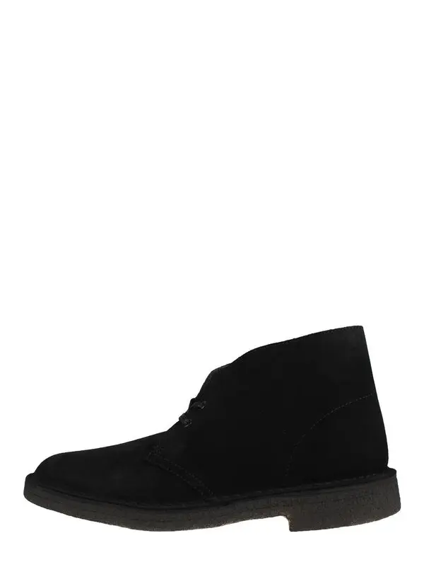 Clarks Suede Desert Boots - Black