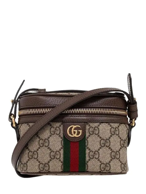 Gucci Ophidia Gg Top Handle Mini Bag - Beige/brown
