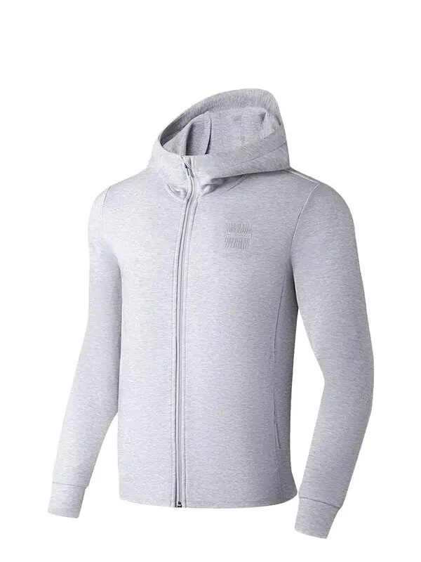 LI-NING Hooded Jacket - Grey/white